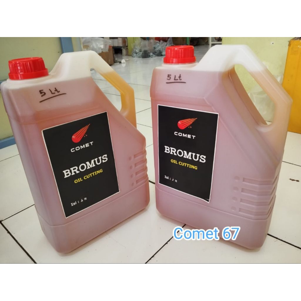Jual Oli Bromus Cutting Fluid Cairan Bubut 5 Liter Coolant Bromus ...