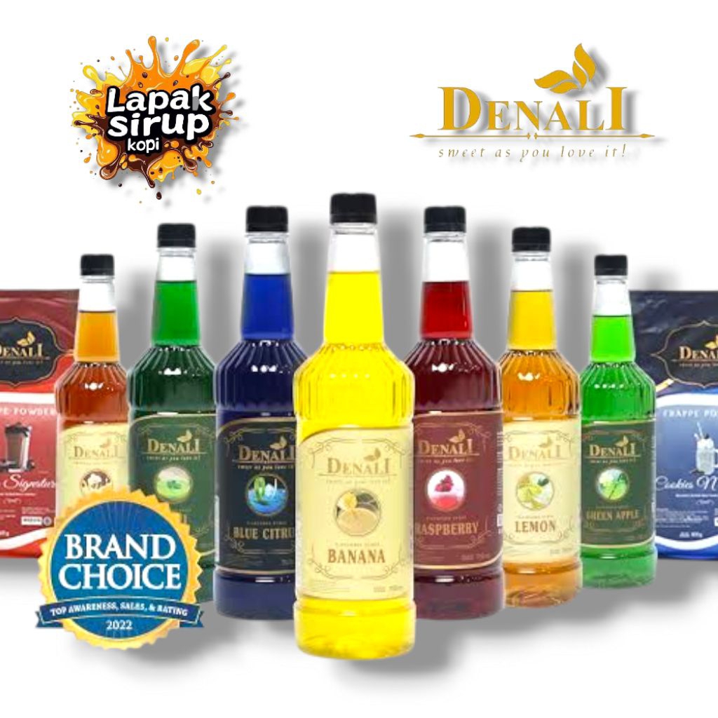 Jual Denali syrup semua rasa 750ml _ sirup minuman ala cafe | Shopee ...