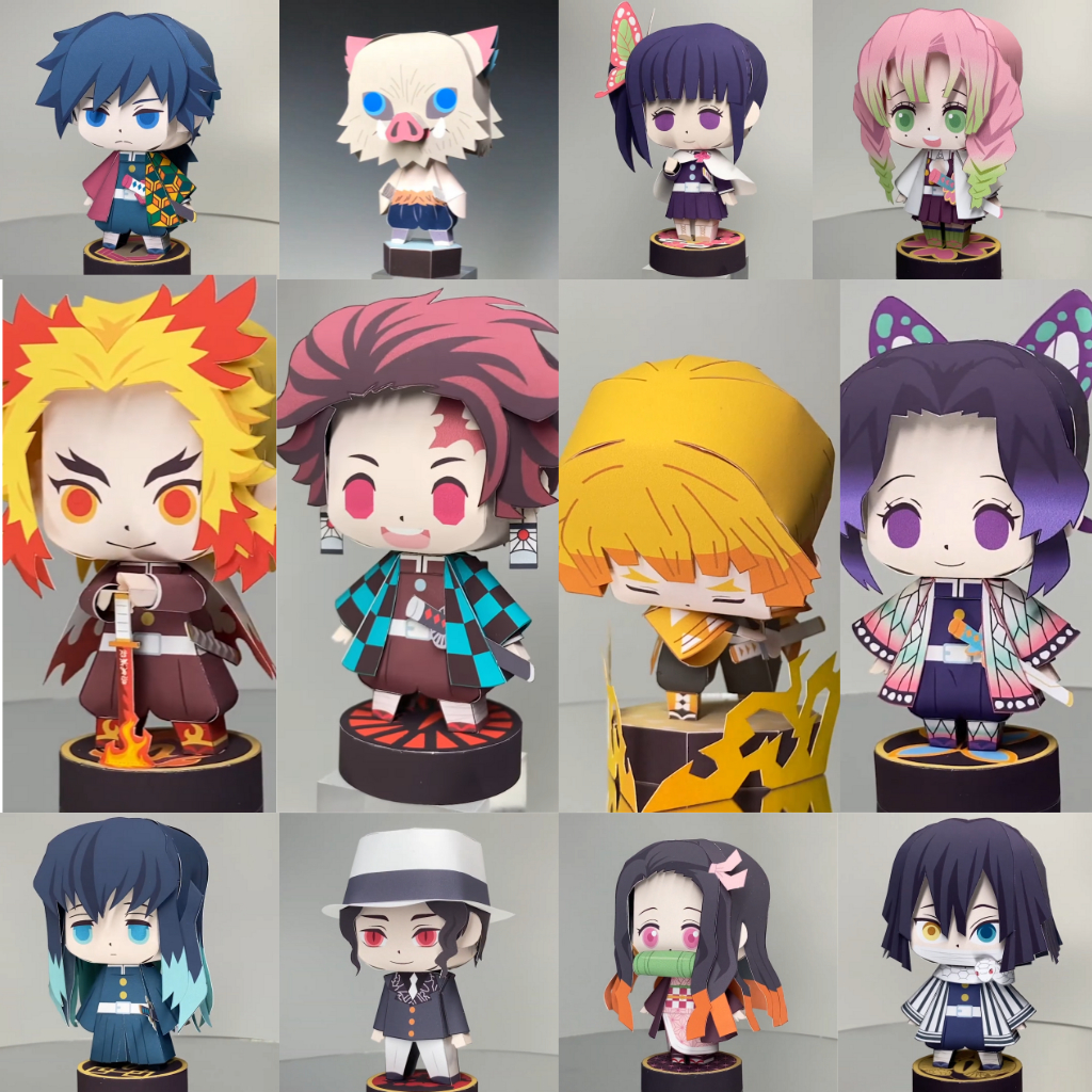 Jual DEMON SLAYER DIY Papercraft Karakter Anime Kimetsu No Yaiba ...