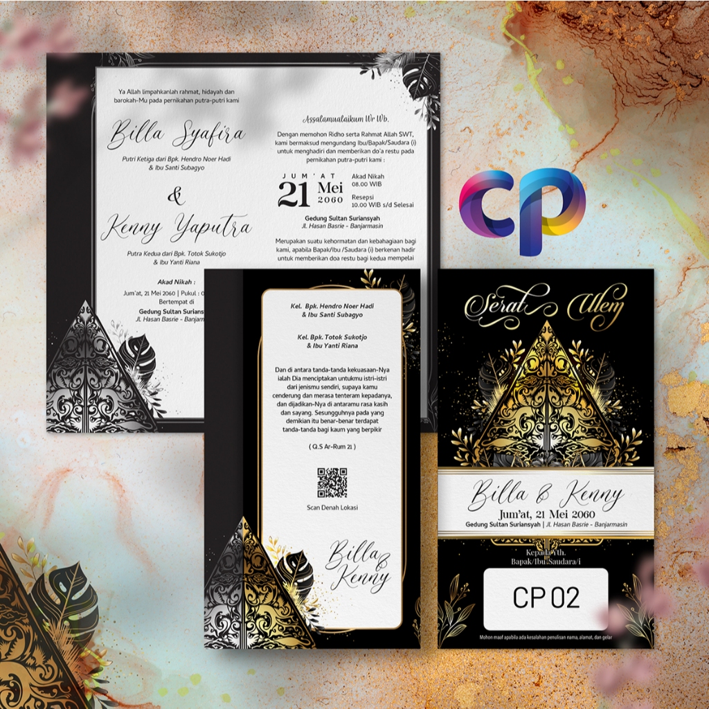 Jual CP 01 - 06 Blanko Undangan | Undangan Murah | Blangko Undangan | Shopee Indonesia