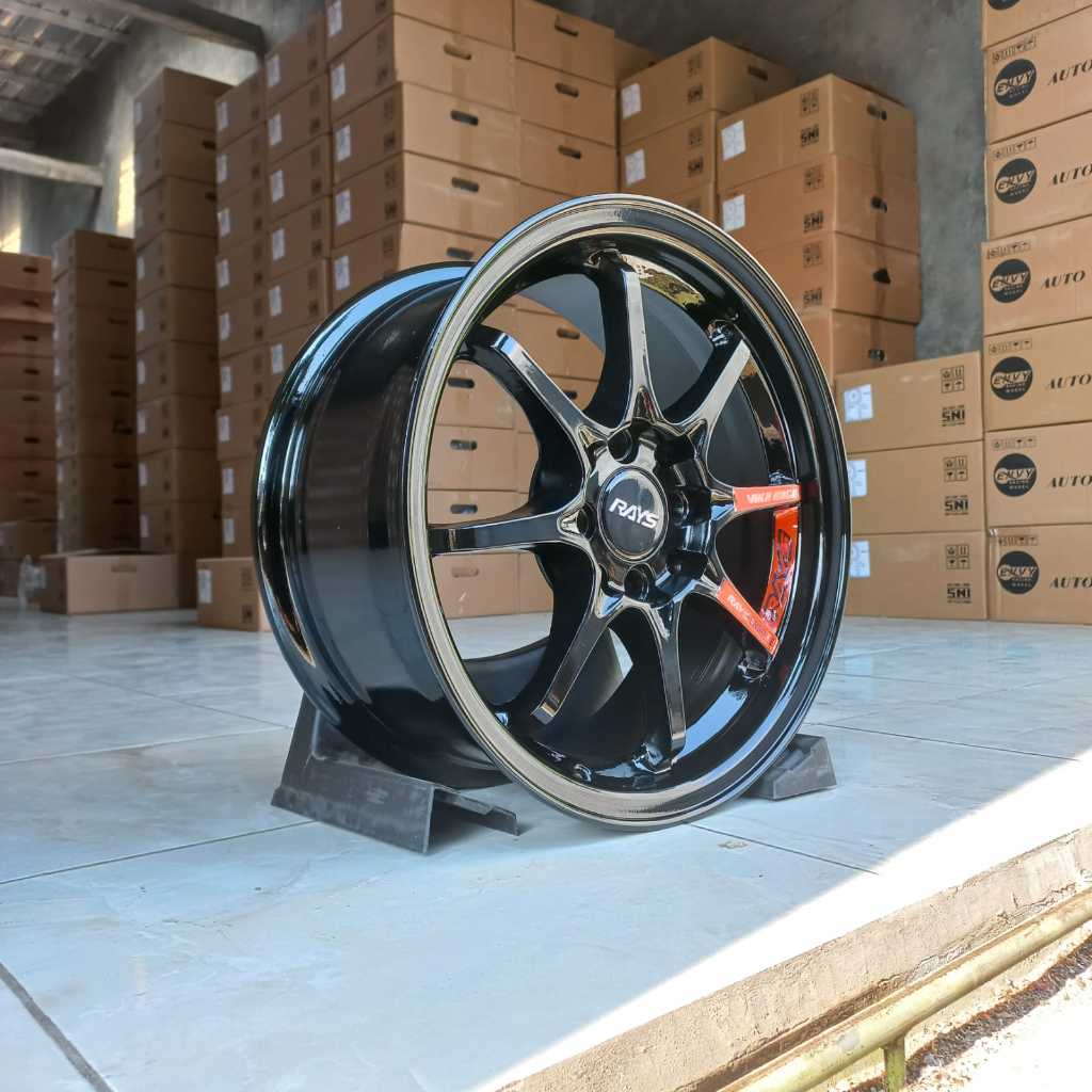 Jual 1 SET VELG BARU CE28 R15 H4 dbl 100/114 Lbr 6.5 ET 35 Wrn Hitam ...