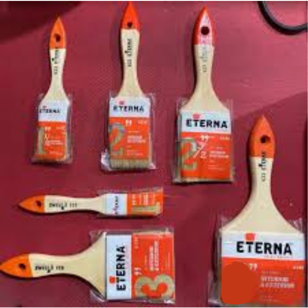 Jual ETERNA Kuas Cat / Kuas Kayu & Besi / Gagang Kayu Kokoh / Bulu ...