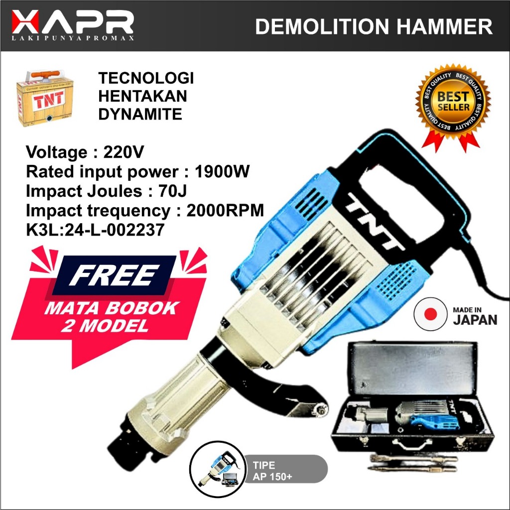 Jual APR JAPAN Mesin Bor Jack Hammer Demolition Drill Bobok Aspal Beton ...