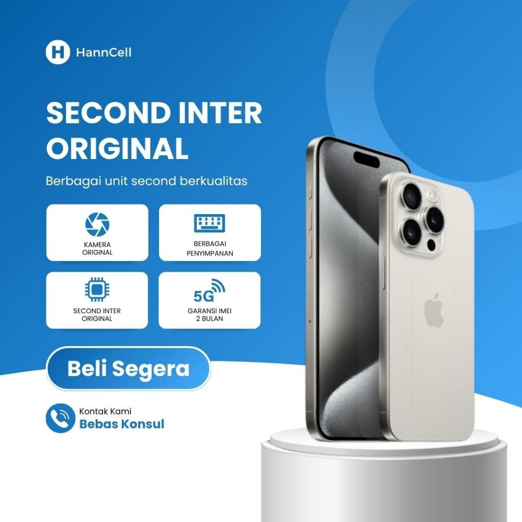 Jual IP 15 PRO & MAX SECOND INTER 128GB/256GB | Shopee Indonesia