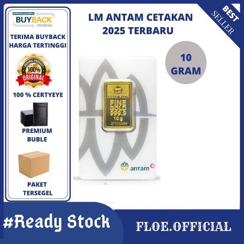 Jual LM EMAS ANTAM 10 Gram, LOGAM MULIA TERBARU | Shopee Indonesia