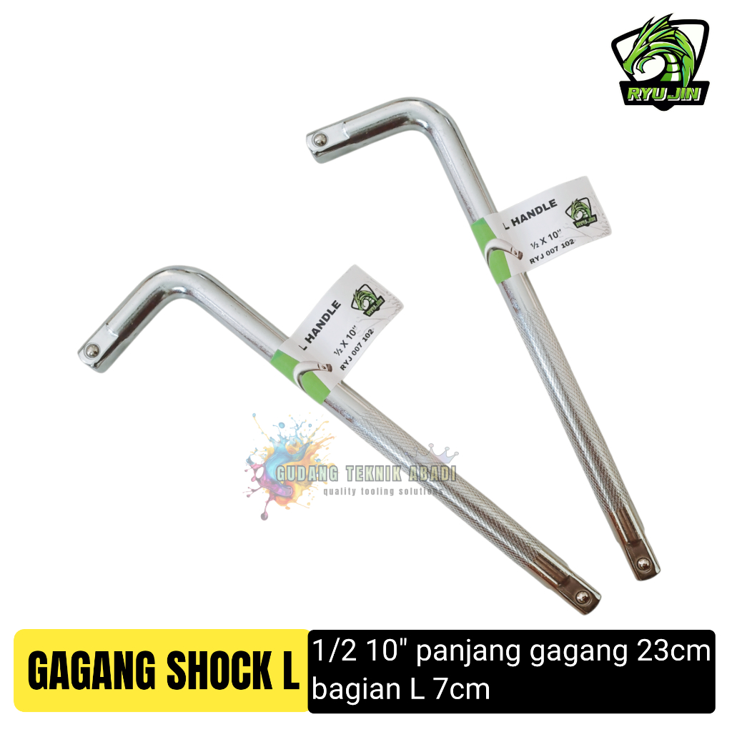 Jual Gagang Kunci Shock Sok 1/2 Inch Ryujin Kunci Sock L Double ...