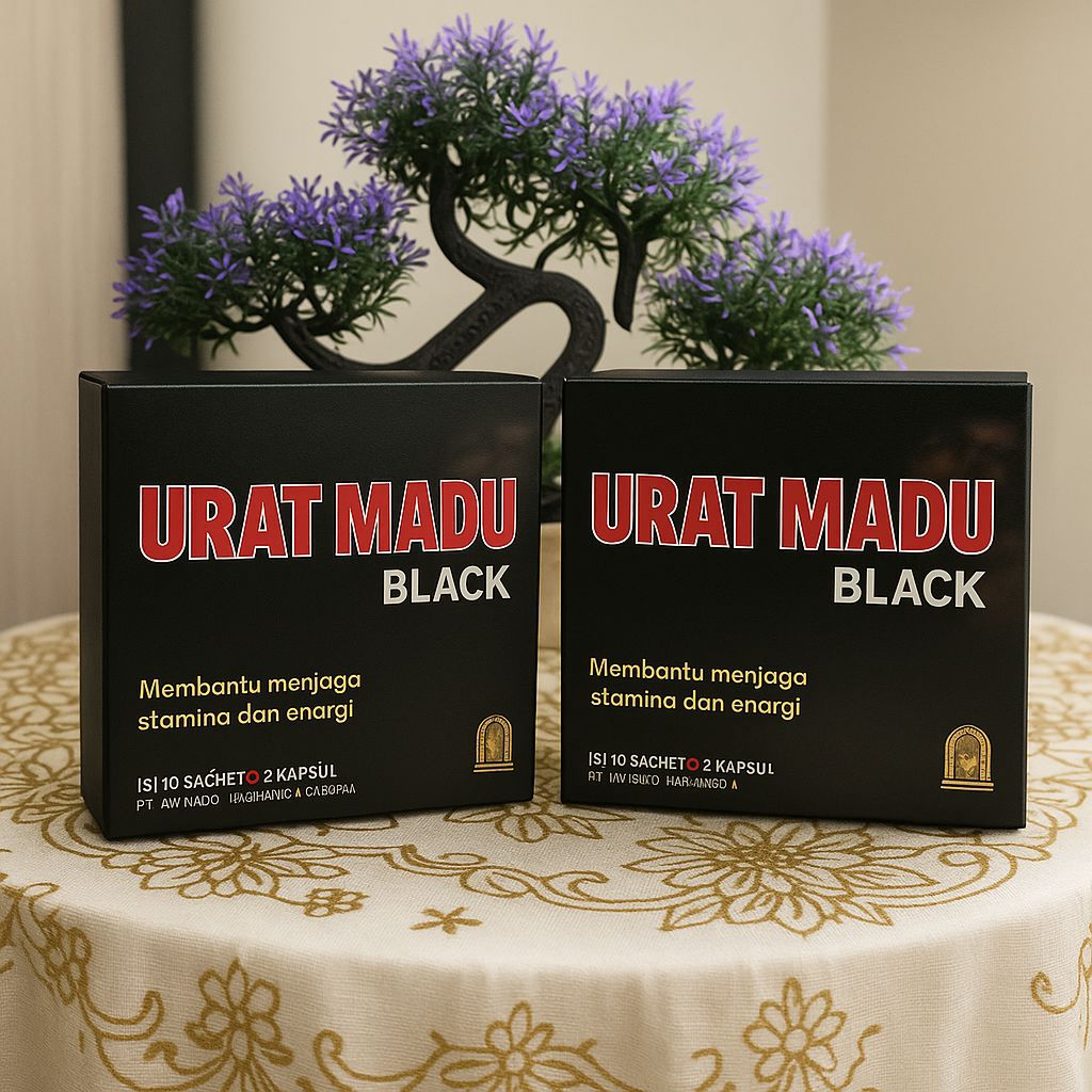 Jual Urat Madu Black – Suplemen Herbal Pria – Isi 10 Sachet (20 Kapsul ...