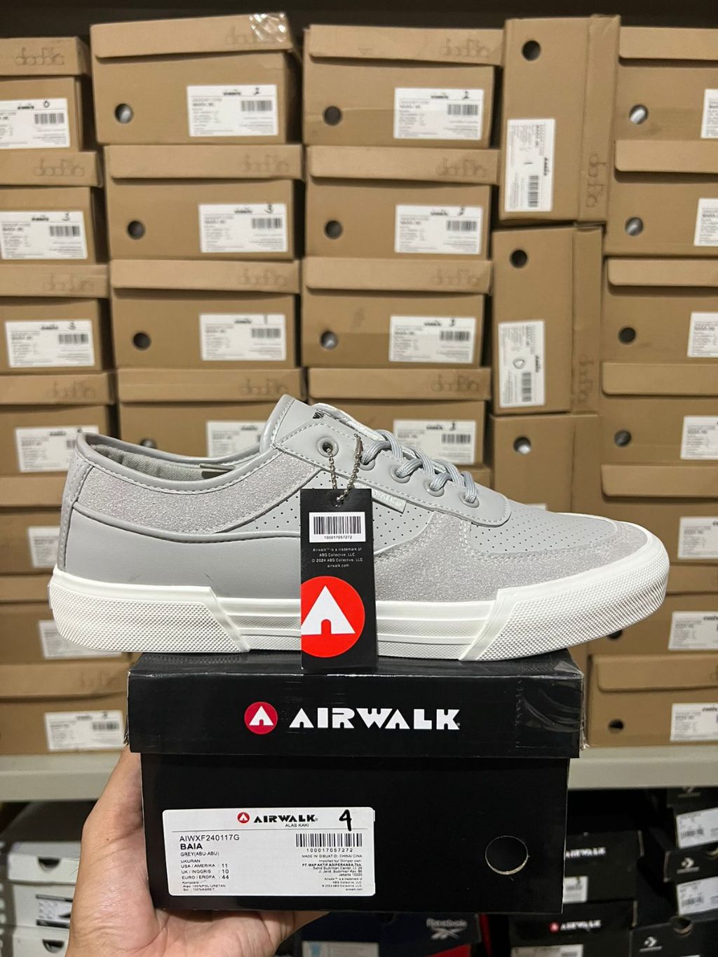 Jual Airwalk Baia Grey Men's Shoes Original | Shopee Indonesia