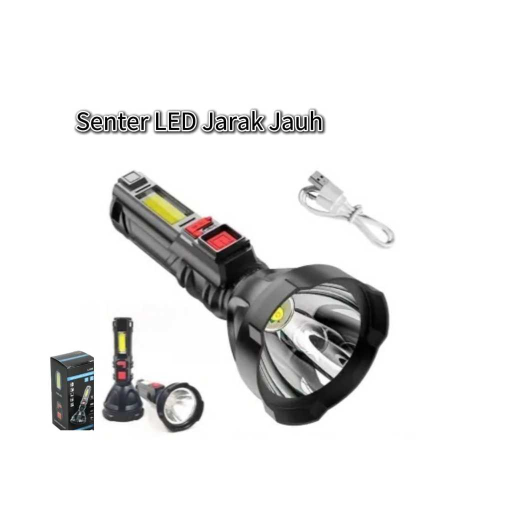 Jual 【BIG.ST88】Senter LED Best Seller Jarak Jauh Senter Fokus Super ...