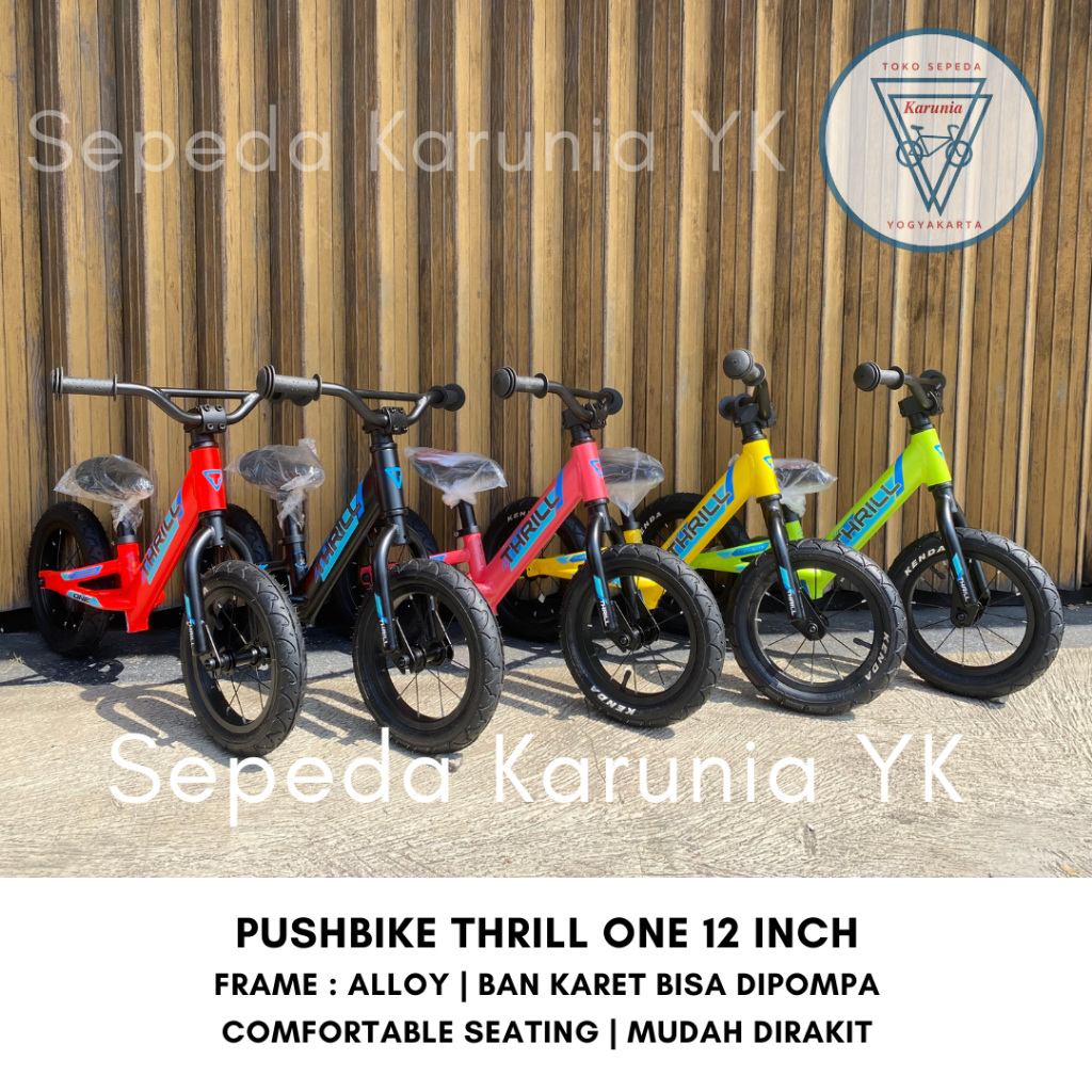 Jual Push Bike Balance Bike THRILL ONE Frame Alloy - Sepeda Anak ...