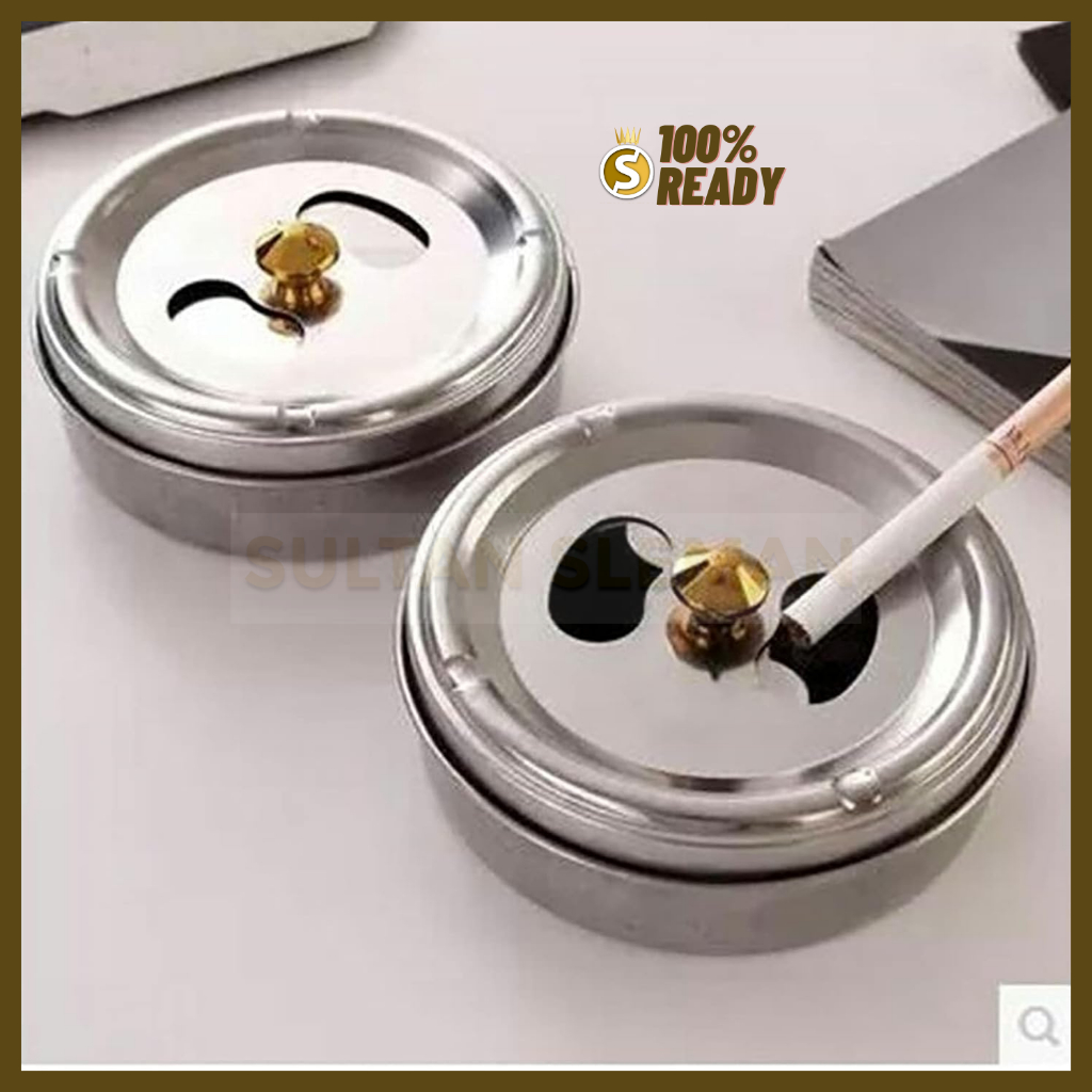 Jual [PROMO] Asbak / Asbak Stainless 11 cm / Asbak Anti Angin / Asbak ...
