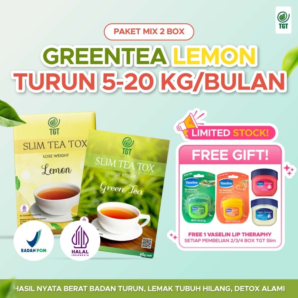 Jual PAKET PROMO BEST SELLER TGT SLIM 2 BOX MIX PELANGSING NATURAL ...