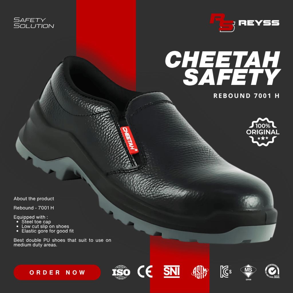 Jual Sepatu Safety Cheetah 7001H Rebound | Shopee Indonesia