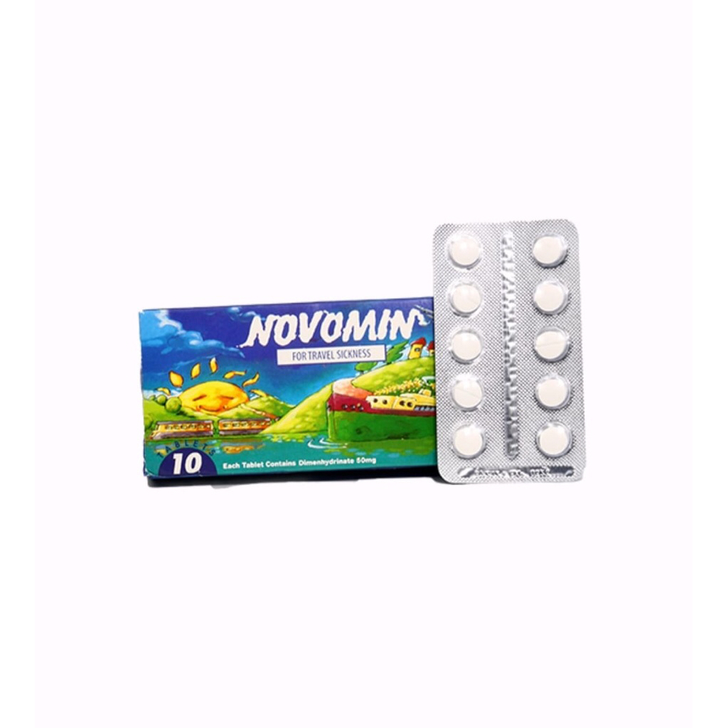 Jual Novomi (Obat mabuk perjalanan tablet 50mg per strip 10kapsul ...
