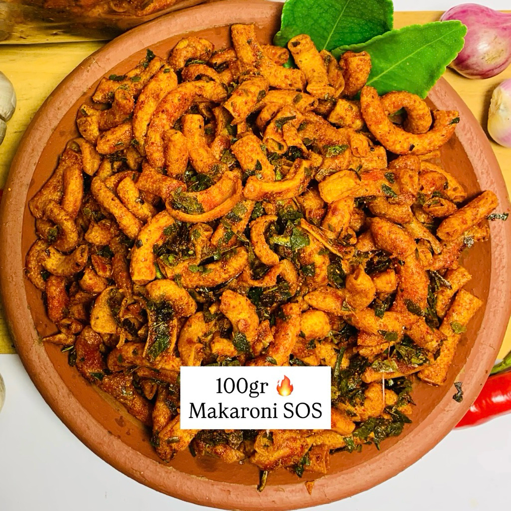 Jual MAKARONI SOS - MAKARONI PIPA PEDAS DAUN JERUK 100 GR | CAMILAN ...