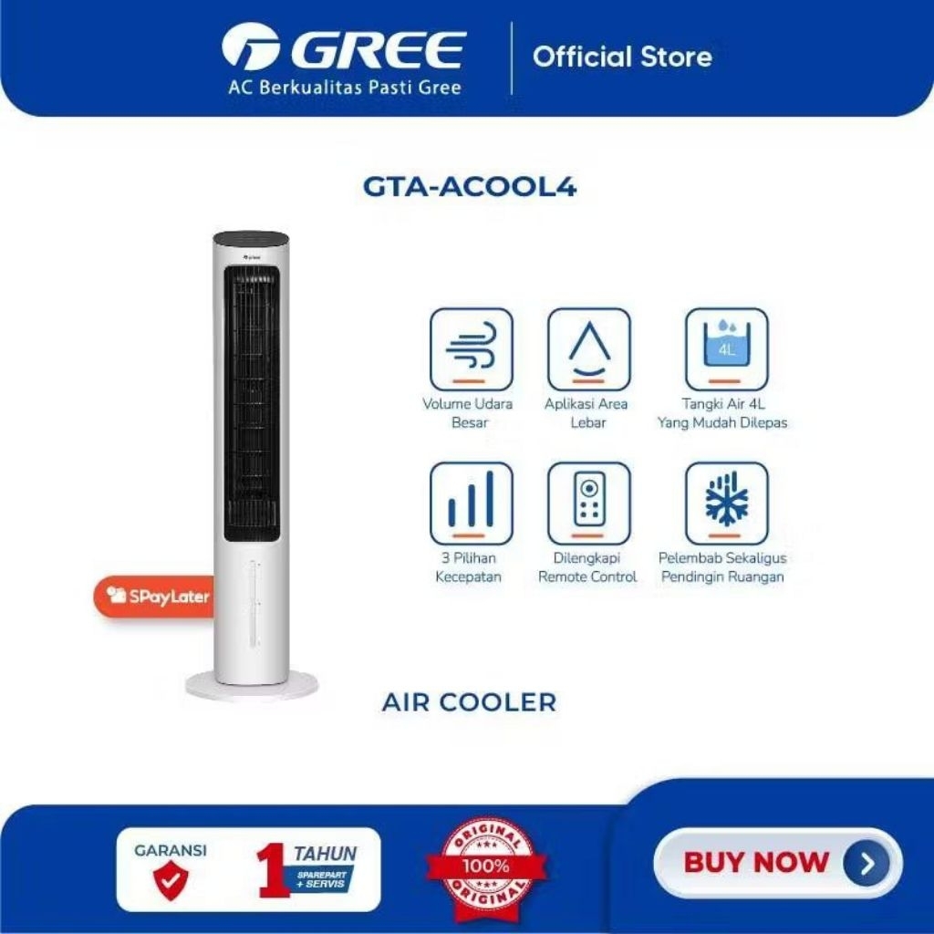 Jual GREE Tower Fan Air Cooler dengan Generator Anion - GTA- ACOOL4 ...
