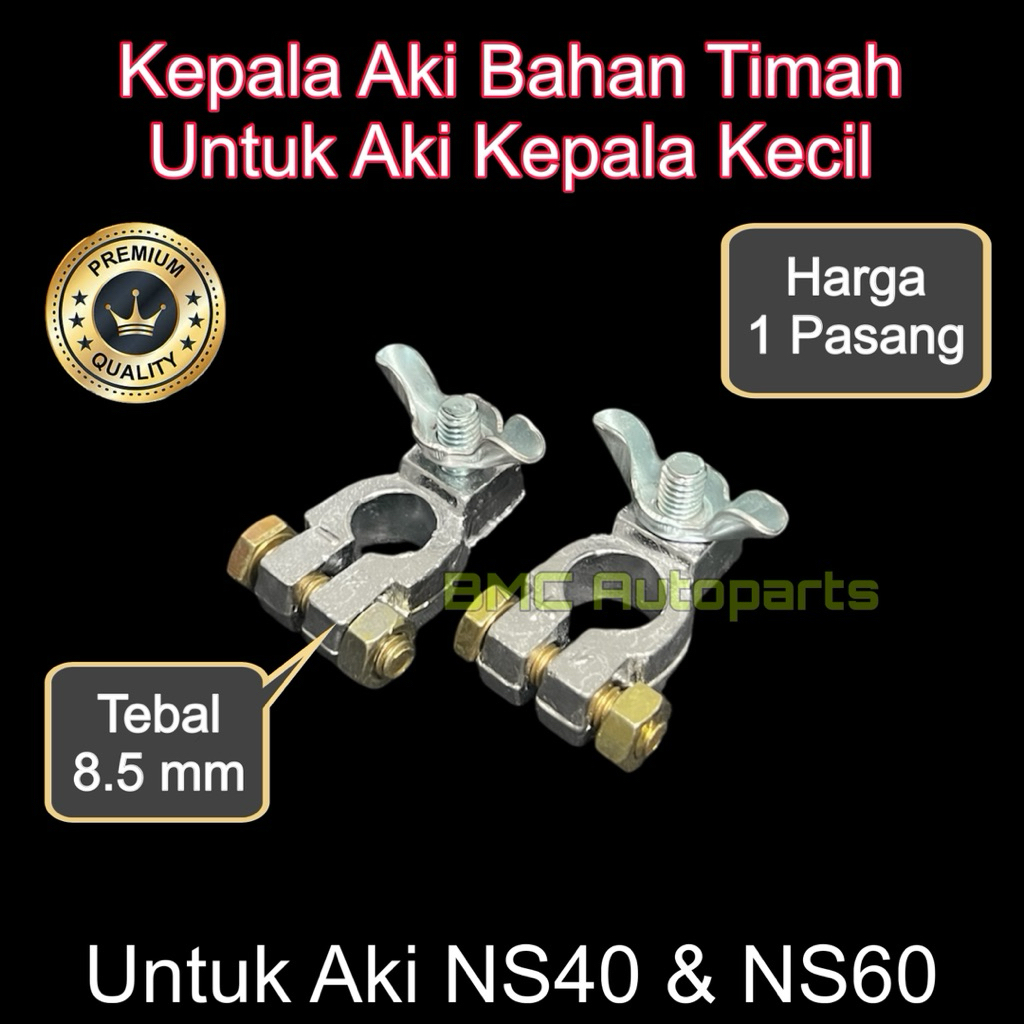 Jual Kepala Aki Timah Kecil N40 NS40 NS60 / Terminal Klem Accu Mobil ...