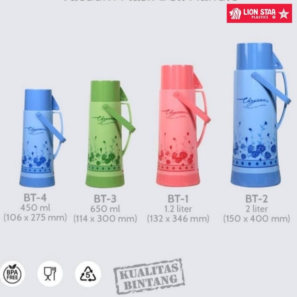 Jual Termos air panas kecil - besar vakum flask lion star 450ml -2 ...