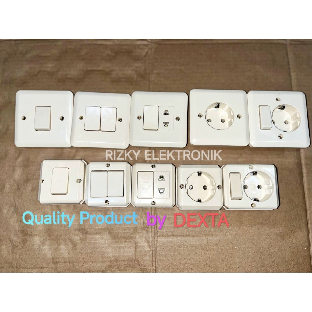 Jual Saklar Stop Kontak Engkel Seri IB OB Tanam Tempel Dinding Tembok ...