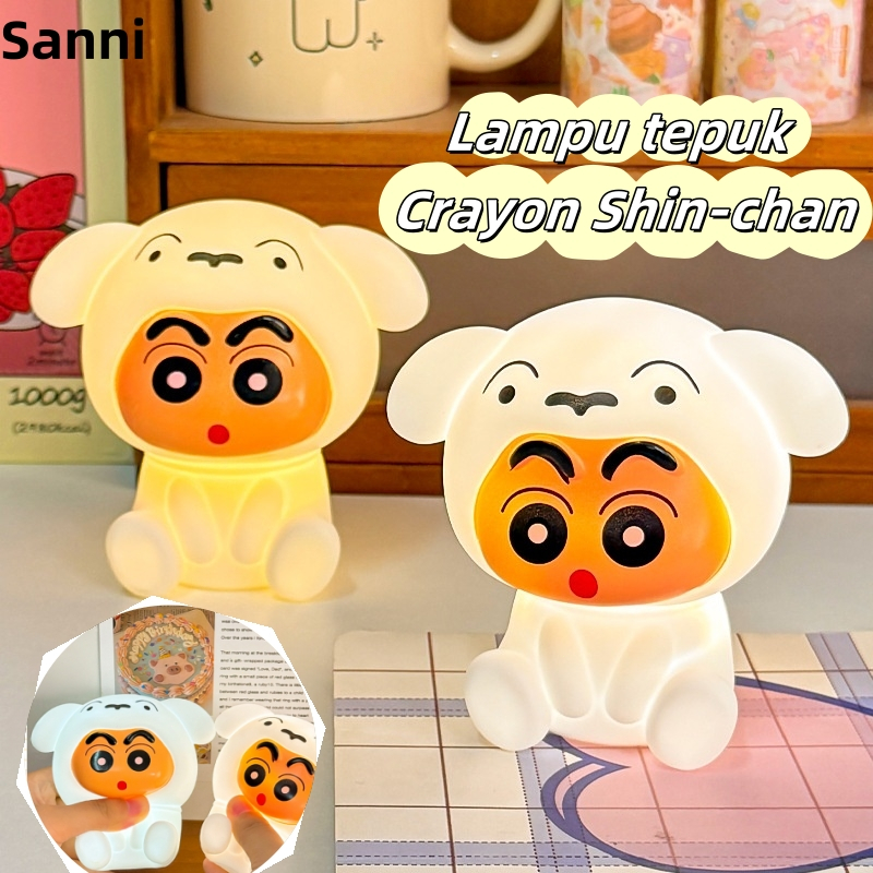 Jual [COD]Lampu Tidur Anak Crayon Shin Chan Lampu Sentuh Baterai Isi ...