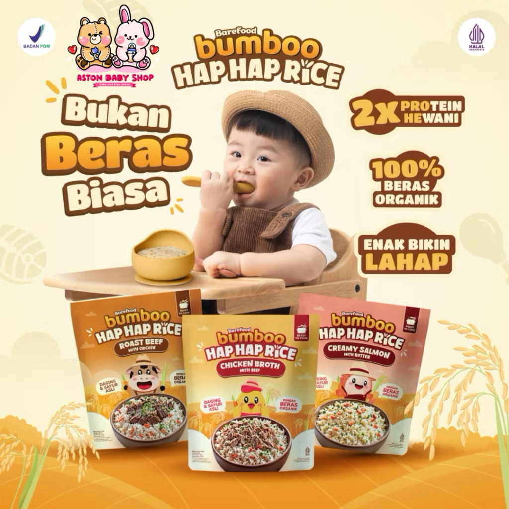 Jual Bumboo Hap Hap Rice 180 gr - Nasi / Bubur Beras Organik Mpasi ...