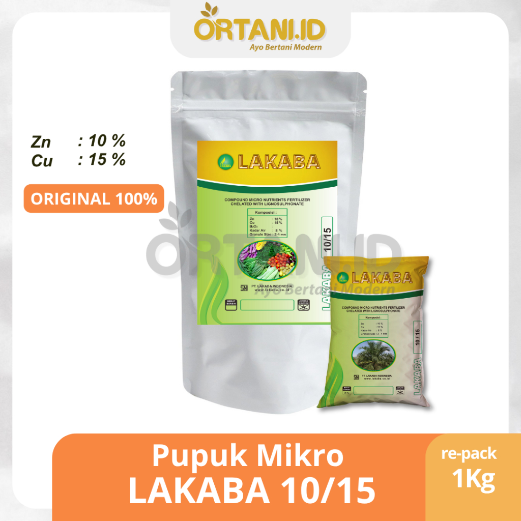 Jual Pupuk Mikro LAKABA 10/15 (Zn-Cu) 1kg | Pupuk Mikro Mix | Pupuk ...