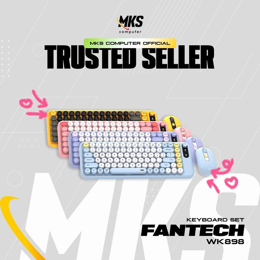 Jual Fantech GO MOCHI 85 WK898 Combo Set Keyboard Mouse Wireless ...