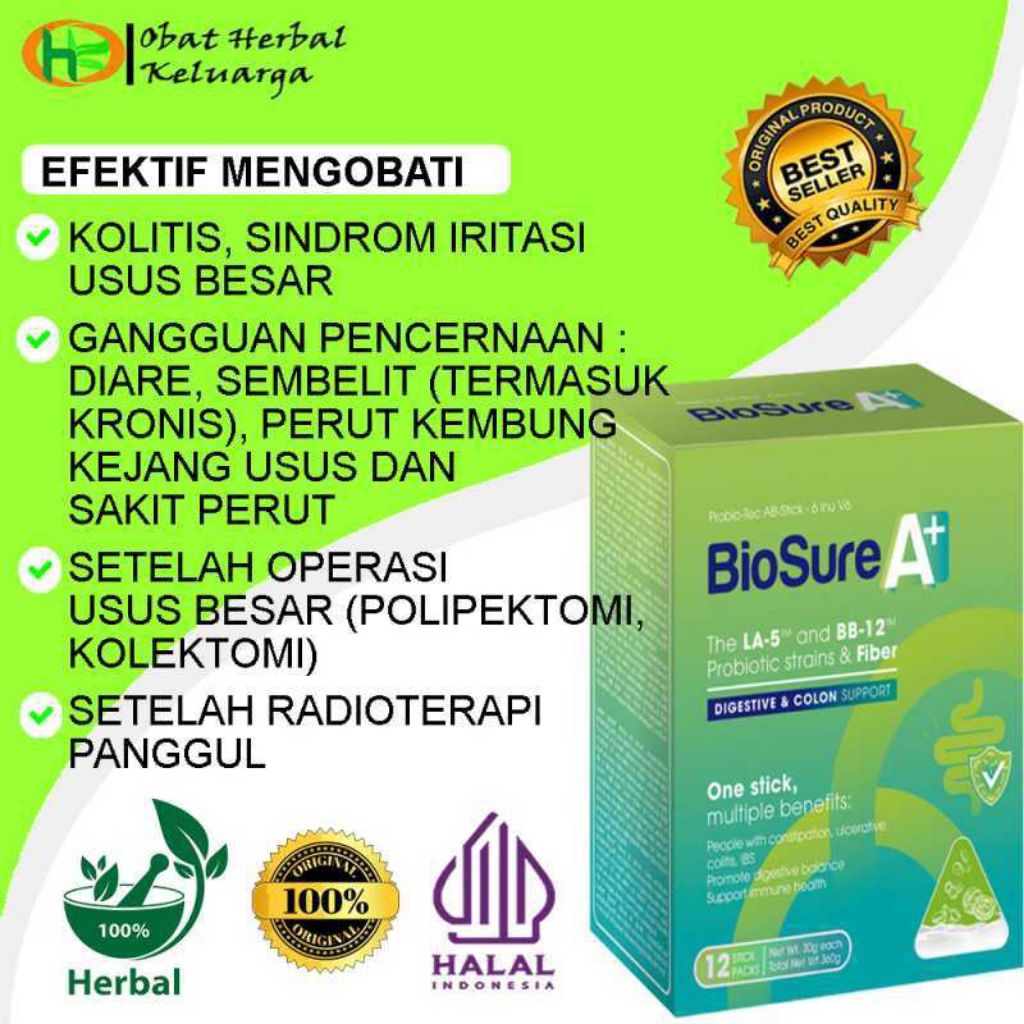 Jual BIOSURE A+ susu herbal probiotik terbaik asli original Halal ...