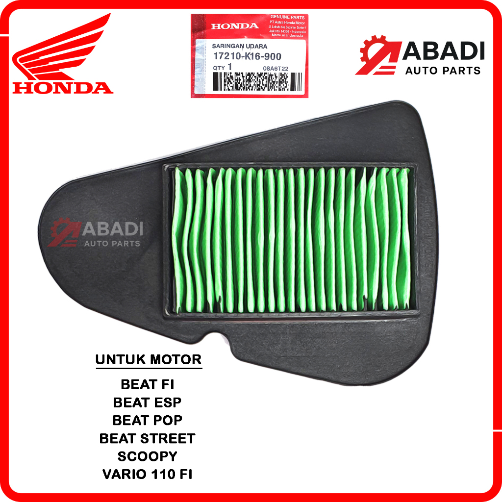 Jual Filter Saringan Udara Beat Fi, Beat NEW, Vario 110 Fi, Scoopy Fi ...