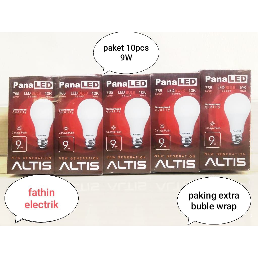 Jual BOHLAM LED / LAMPU LED PANALED ALTIS 9 W PAKET 10PCS | Shopee Indonesia
