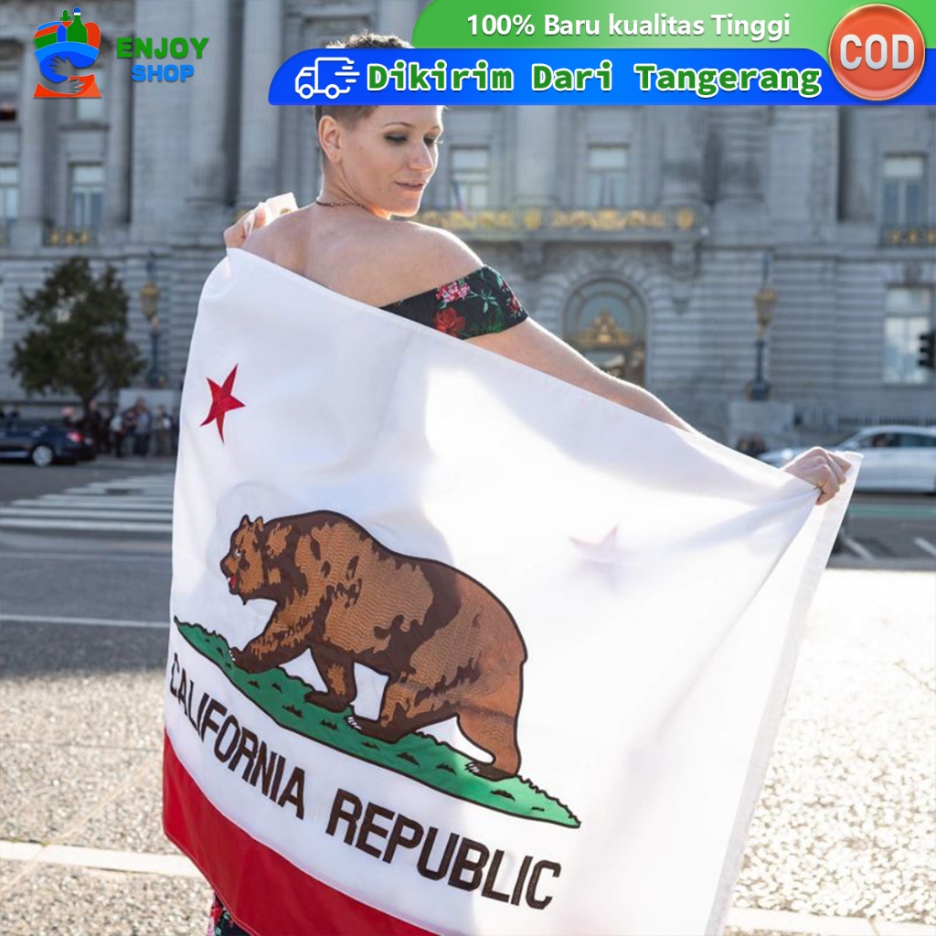 Jual Bendera California State Flag 90x150 cm Bendera Pemerintah ...