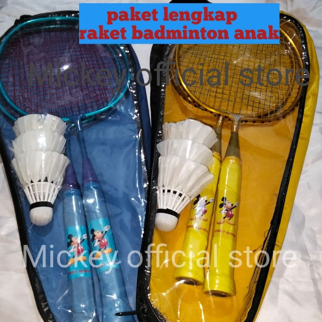 Jual paket lengkap raket badminton anak usia 3 - 5 tahun | Shopee Indonesia