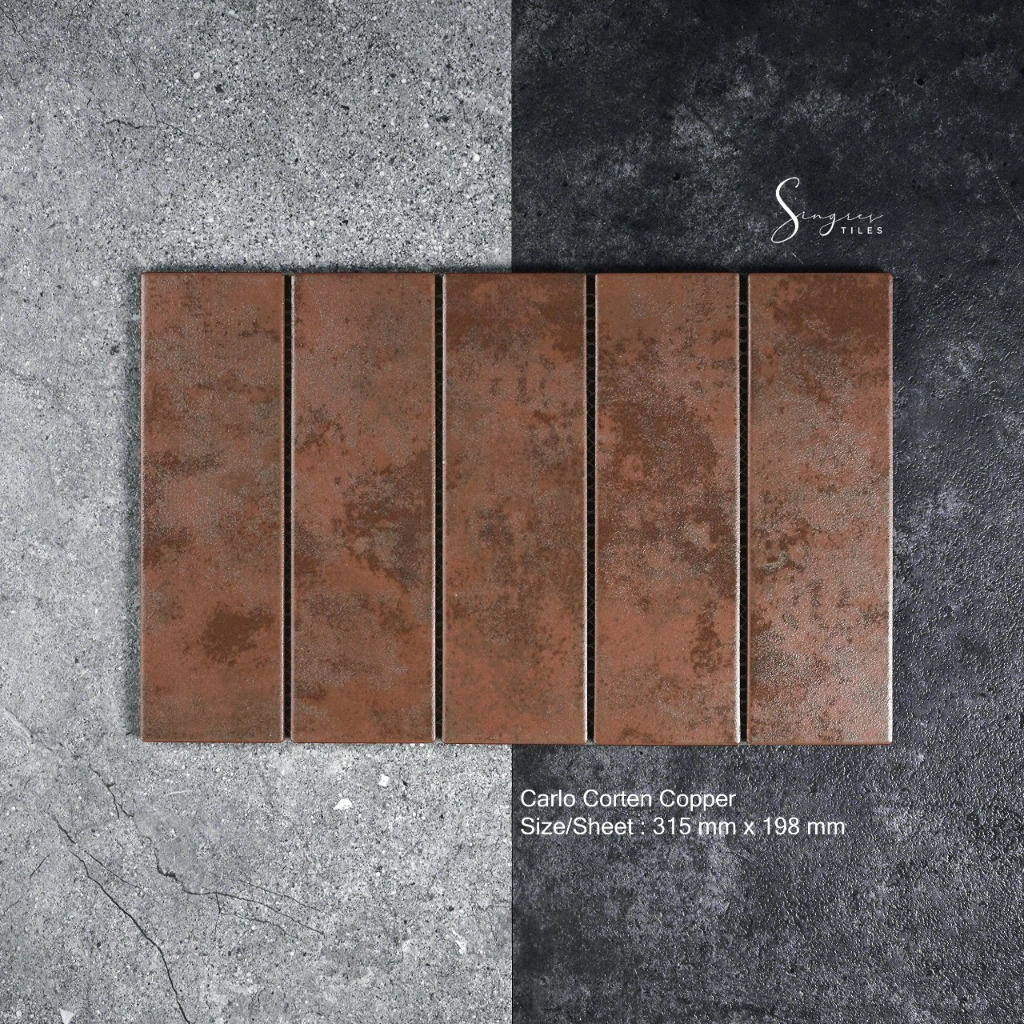 Jual Corten Copper Carlo Singres Mosaic Tiles | Mosaic Keramik | Shopee ...