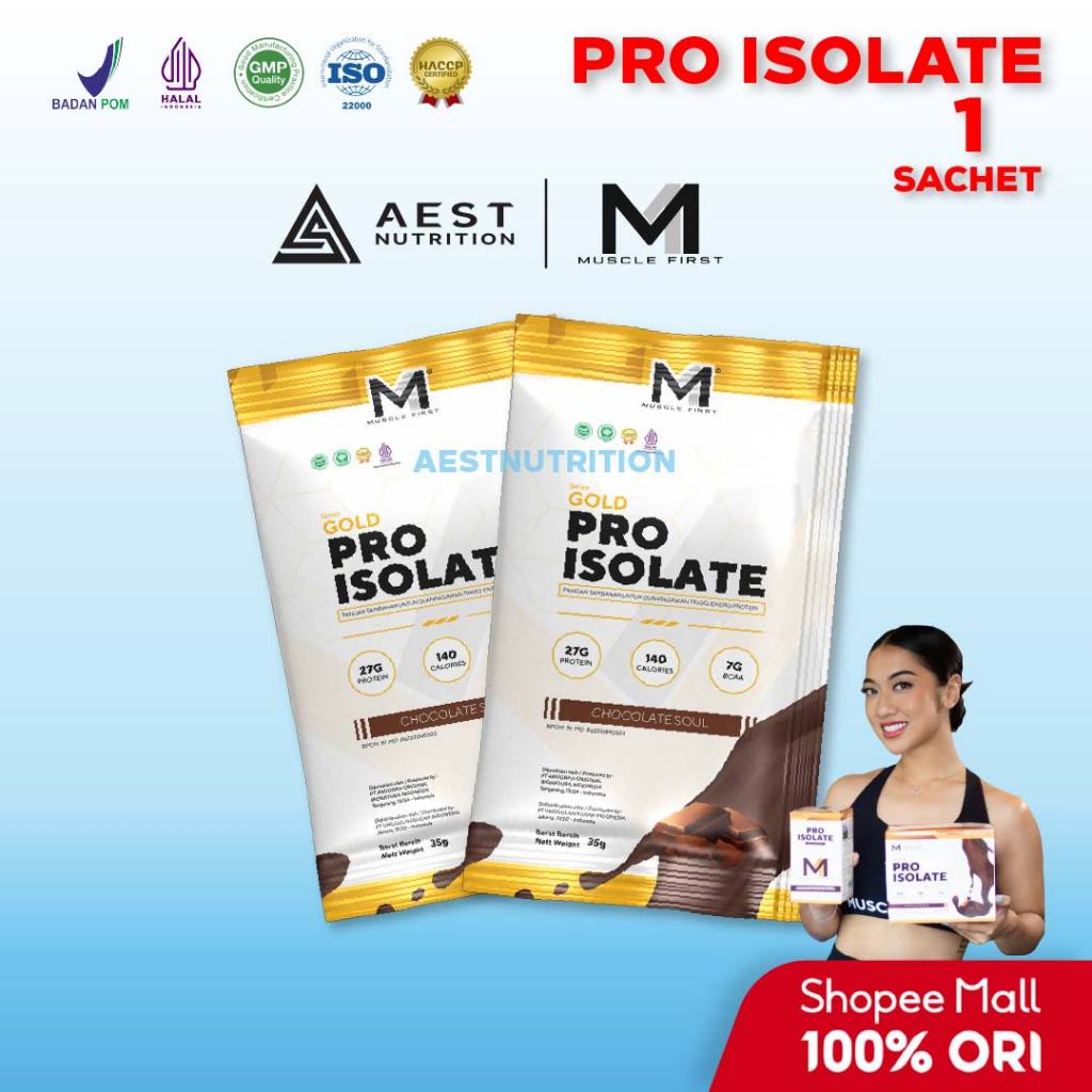 Jual Muscle First Pro Isolate 1 Sachet Susu Whey Protein Isolate ...
