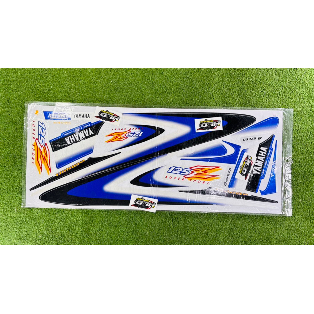 Jual Stiker Bodi 125Z. Striping Body FullSet Yamaha 125ZR Warna BIRU ...