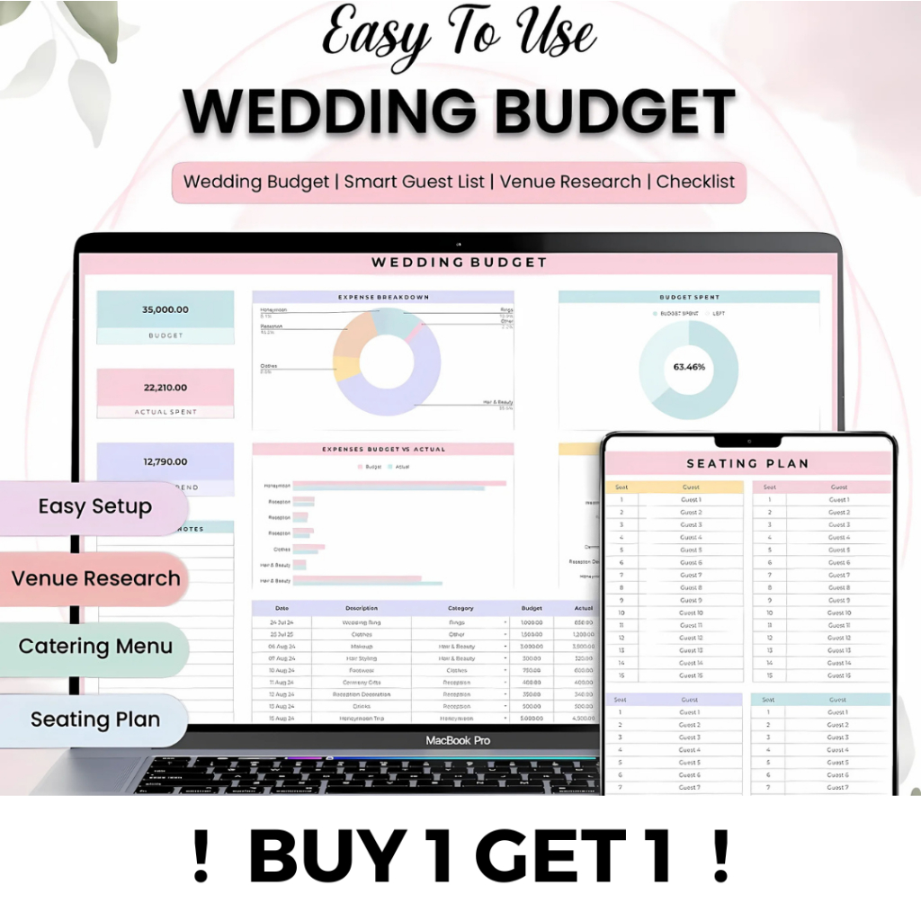 Jual EASY WEDDING PLANNER - TEMPLATE PERENCANAAN PERNIKAHAN [T19 ...