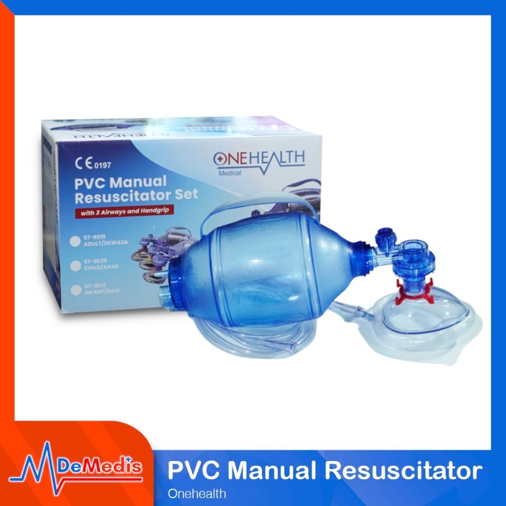 Jual Resuscitator Set Manual PVC Ambubag MPM Alat Bantu Pernafasan Bayi ...
