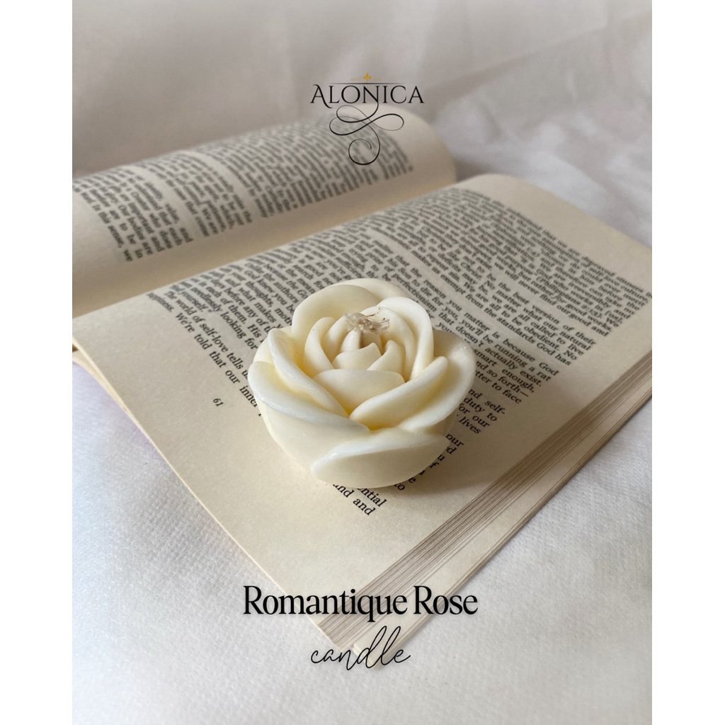 Jual Soy Wax Romantique Rose Candle | lilin aromaterapi mawar | Shopee ...