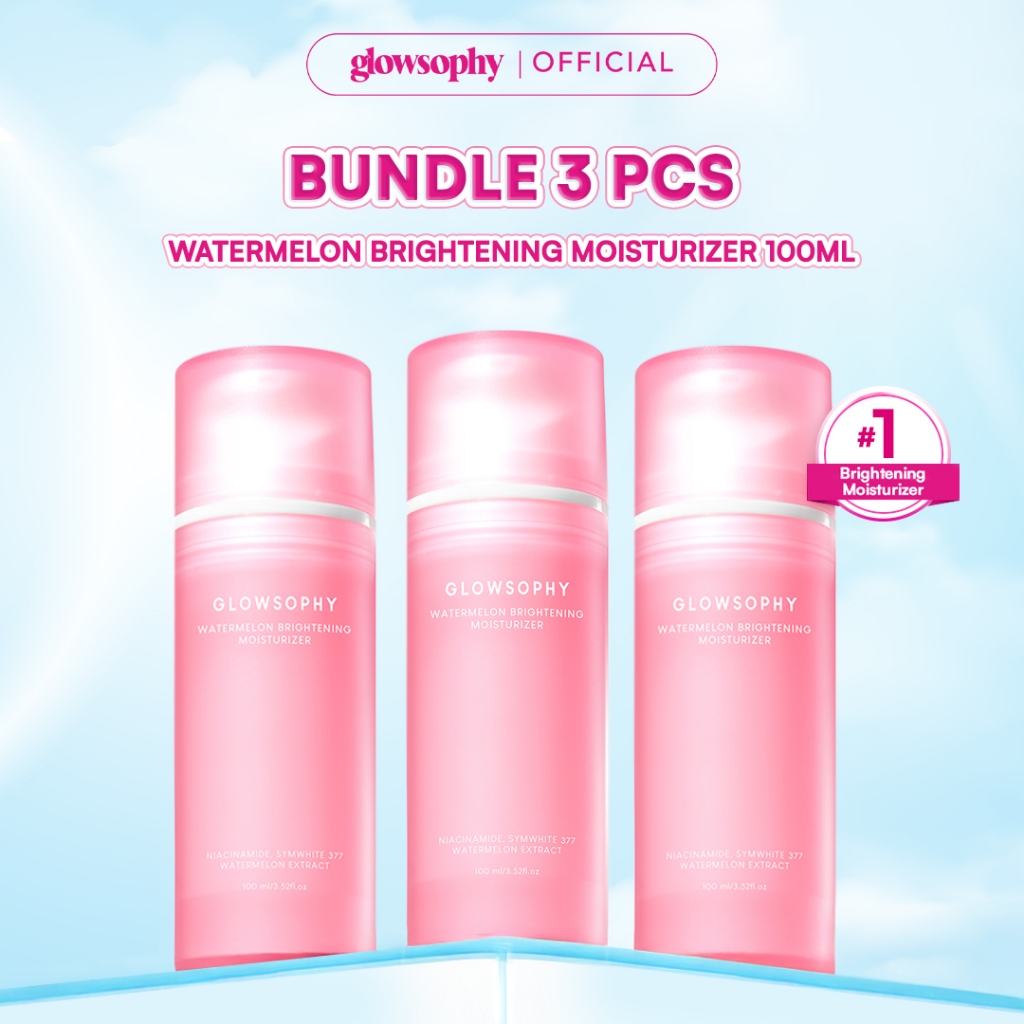 Jual Glowsophy Bundle 3 Pcs Watermelon Brightening Moisturizer ...