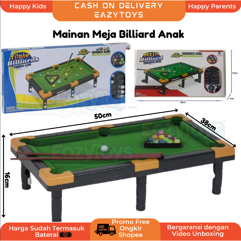 Jual Mainan Billiard Anak Meja Billiard Anak Mini Pool Table Meja ...