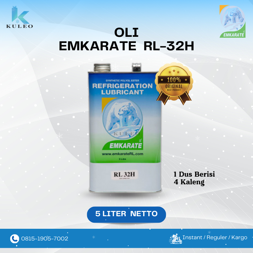 Jual Oli Kompresor Emkarate RL 32H 5 Liter - Emkarate RL-32H 5L Oli ...