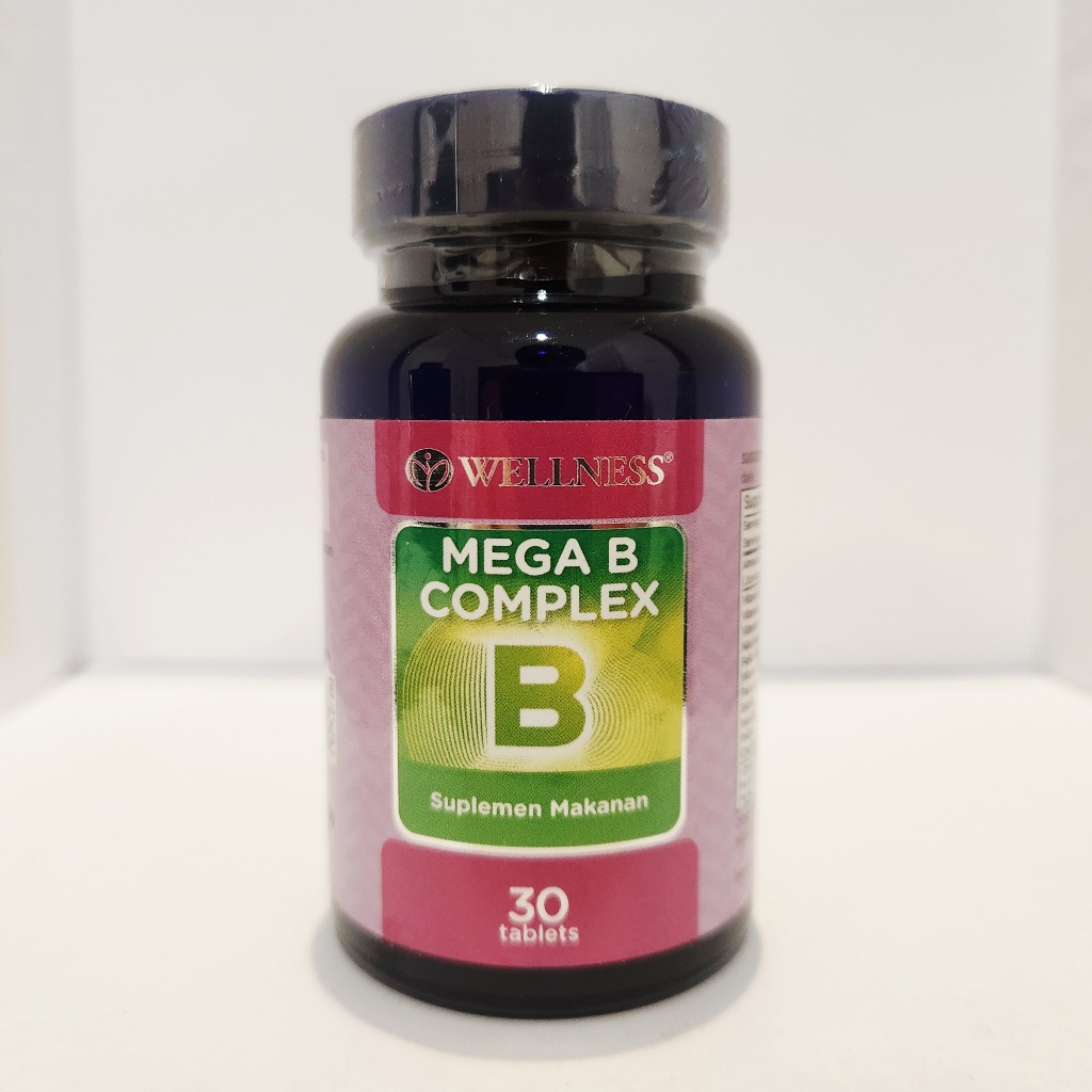 Jual WELLNESS Mega B Complex (30 Tablets) - Suplemen Makanan, Vitamin B ...