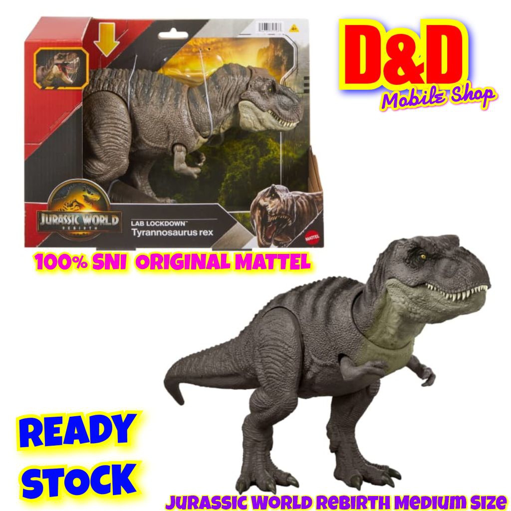 Jual JURASSIC WORLD REBIRTH LAB LOCKDOWN TYRANNOSAURUS T-REX CHOMP ...