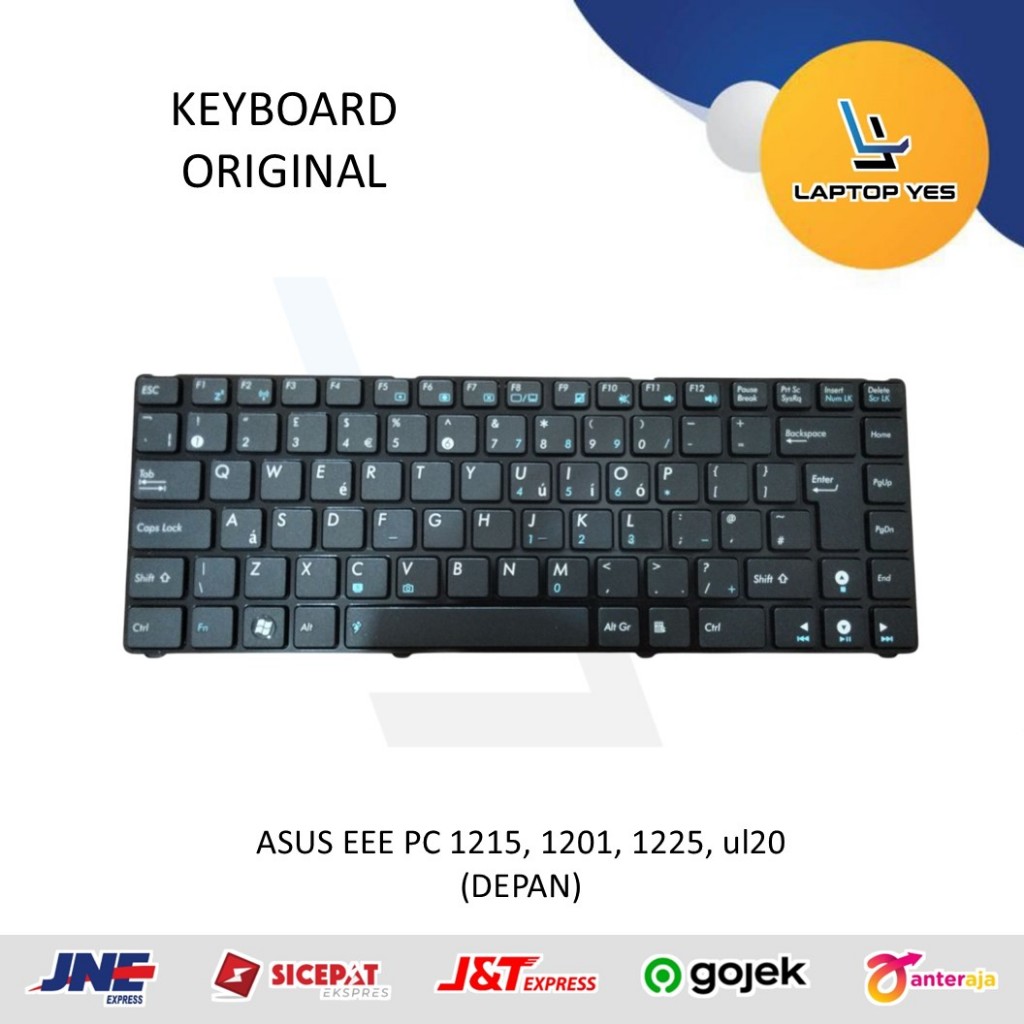 Jual Keyboard Asus Eee PC 1215 1215B 1215N 1215P 1225B 1225C Original ...