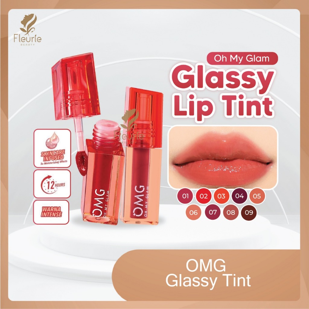Jual OMG Oh My Glam Glassy Lip Tint - Lip Tint Tahan Lama | Shopee Indonesia
