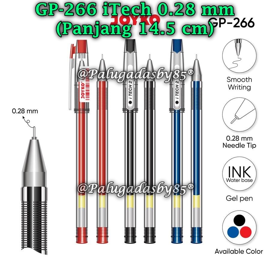 Jual (1 Biji) GROSIR Gelpen JOYKO GP-266 iTech 2 0.28 mm / JOYKO Gel ...
