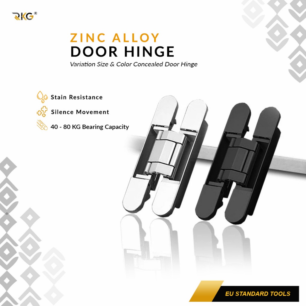 Jual Engsel Tanam Pintu Invisible Concealed Hinge (Per Pasang) | Shopee ...