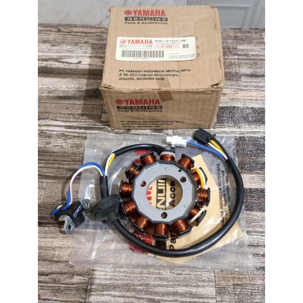 Jual Spull assy stator yamaha Jupiter mx 135cc new Jupiter mx 135cc old lama kode part(5OC ...