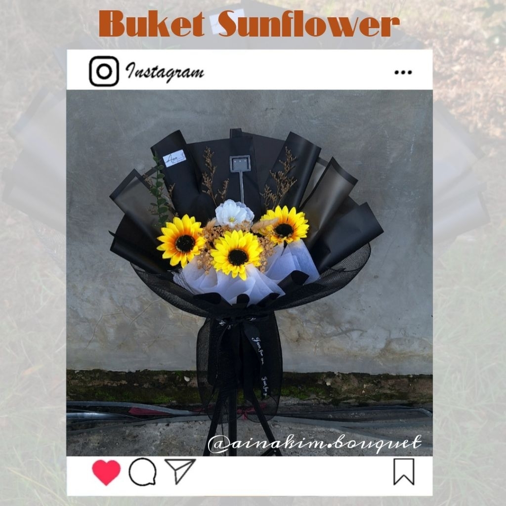 Jual buket sunflower (buket bunga matahari) | Shopee Indonesia