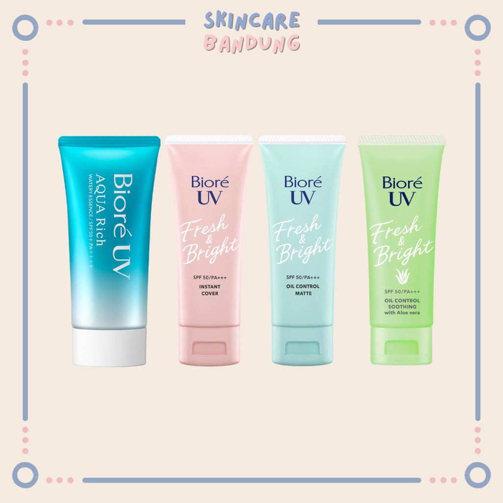 Jual Biore UV Aqua Rich Fresh & Bright Oil Control Matte Soothing ...